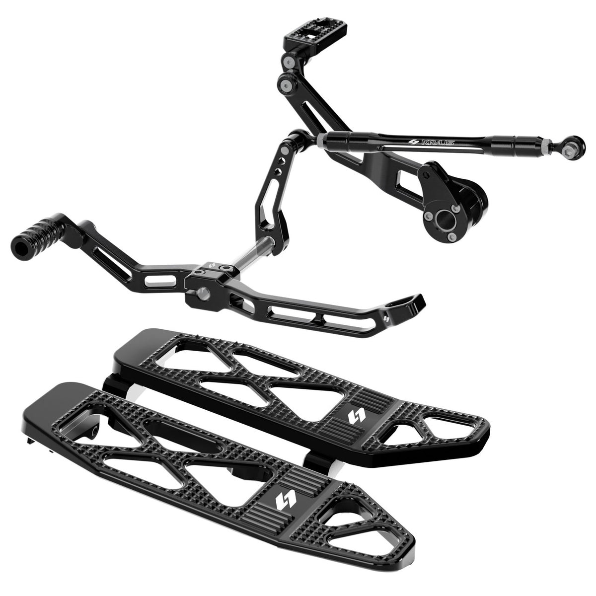 Kraus Max Lean Foot Controls and Floorboard Kit - Black — Moonshine ...