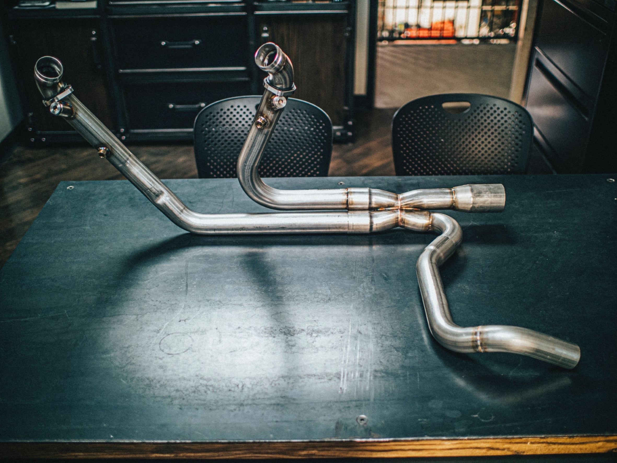 MHP Pro-Stock M8 Exhaust Header 1 7/8" Diameter Stainless Steel, MHP-9 ...