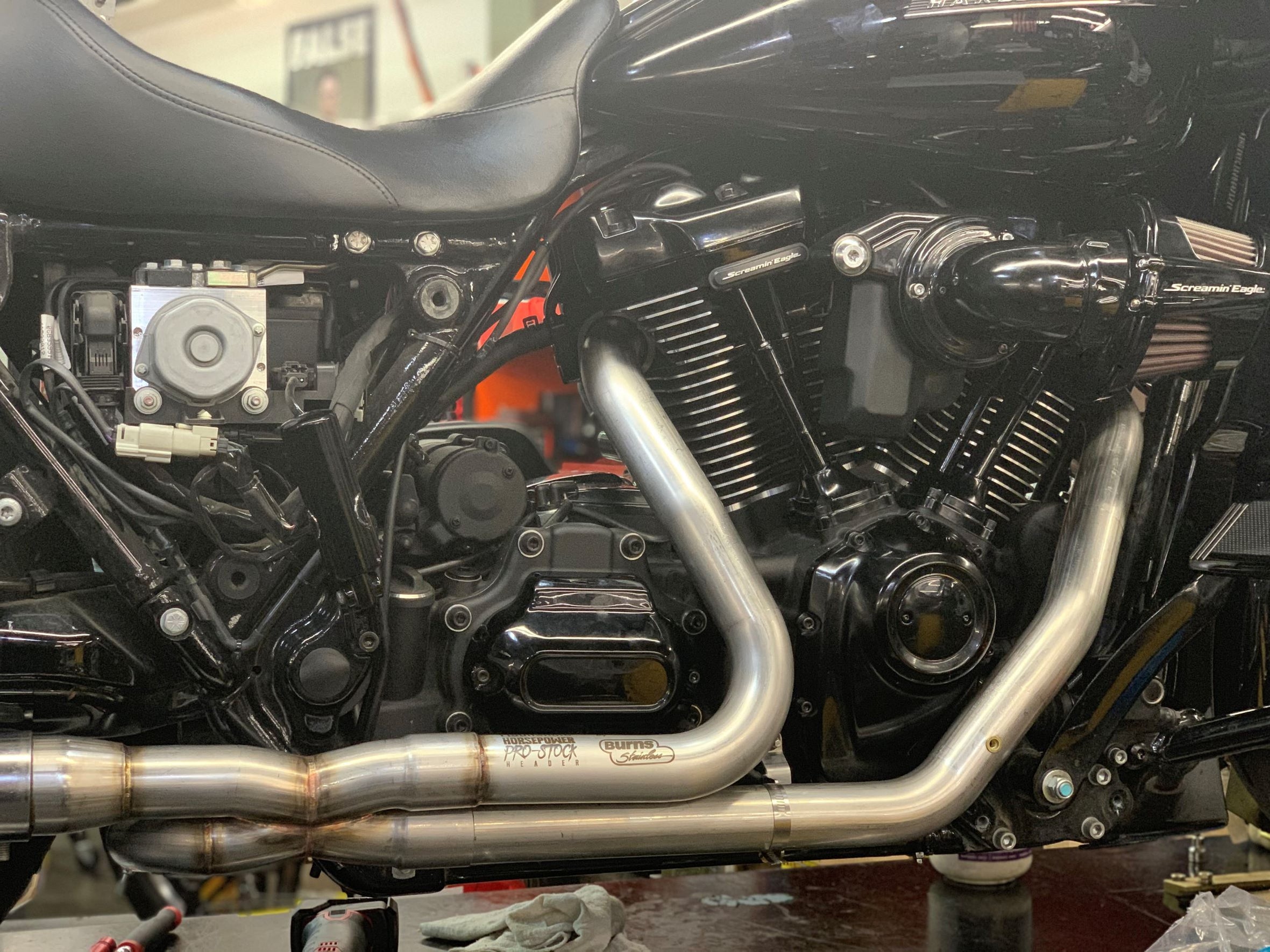 MHP Pro-Stock M8 Exhaust Header 1 7/8" Diameter Stainless Steel, MHP-9 ...